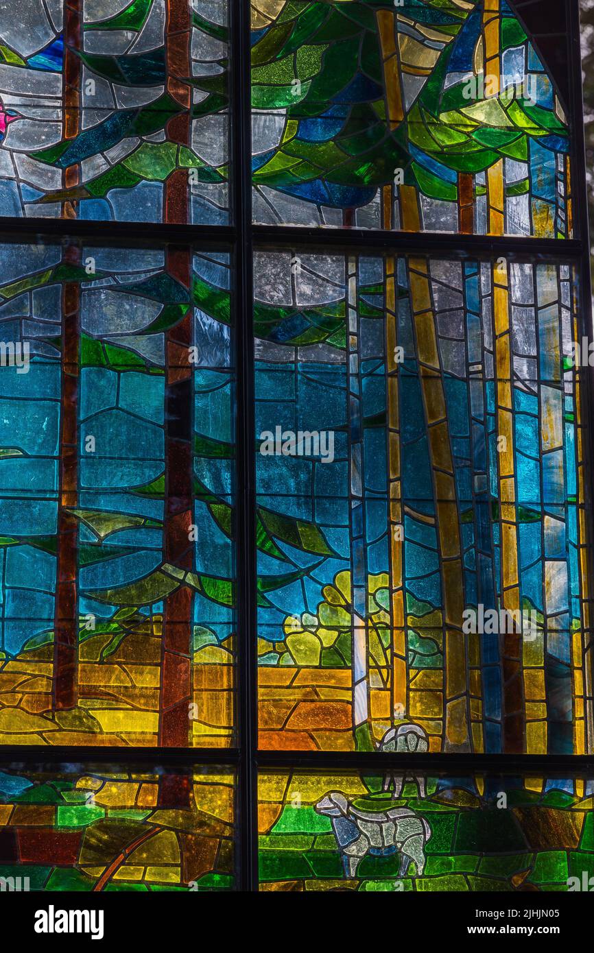 "Cathedral" by Kevin Atherton; Forest of Dean Sculpture Trail Stock ...