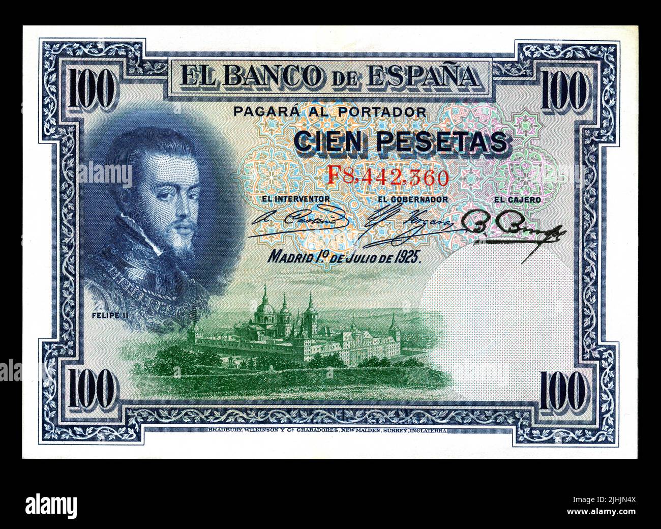 100 pesetas note hi-res stock photography and images - Alamy