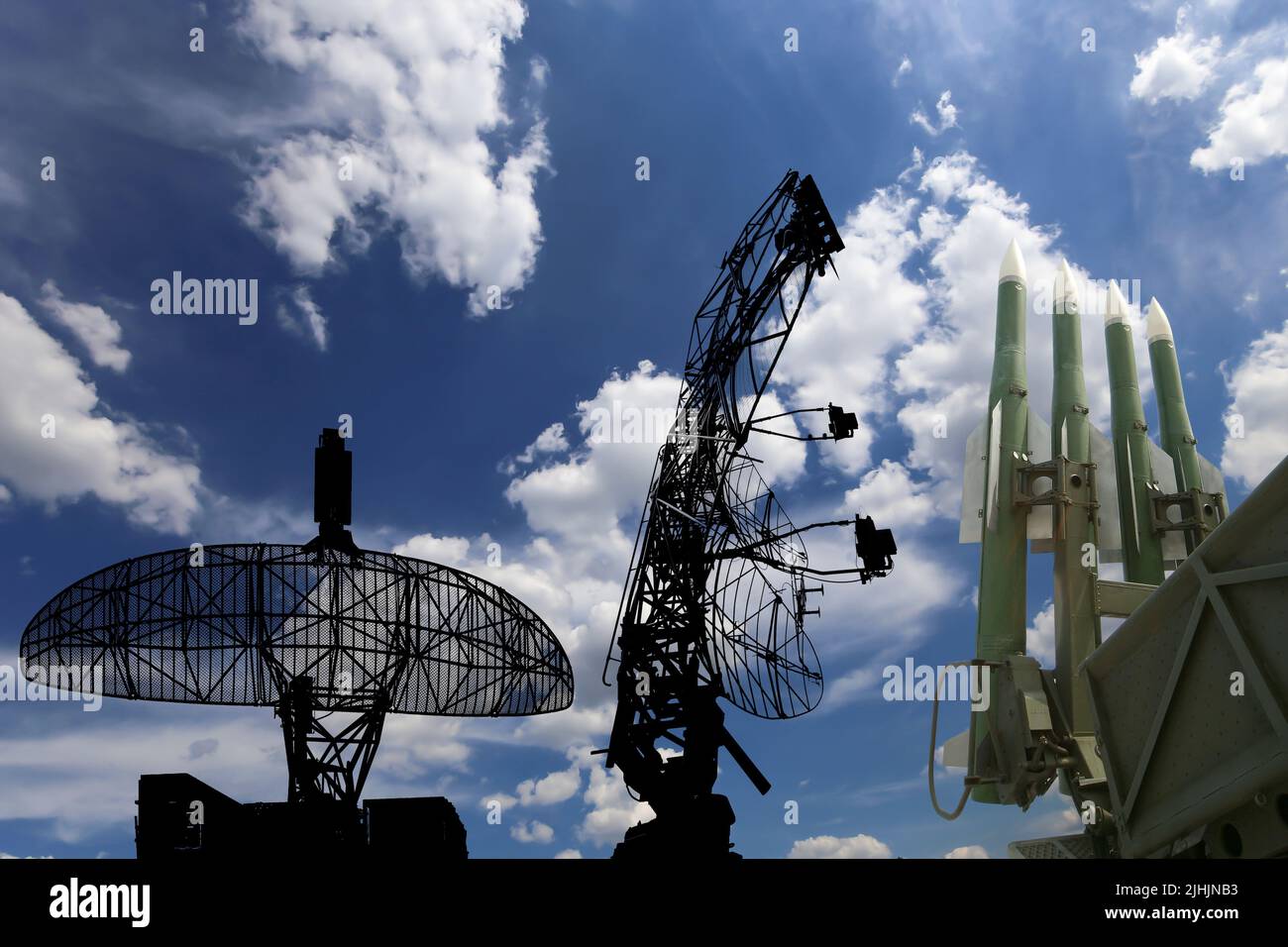 Air defense radars of military mobile anti aircraft systems and modern ...