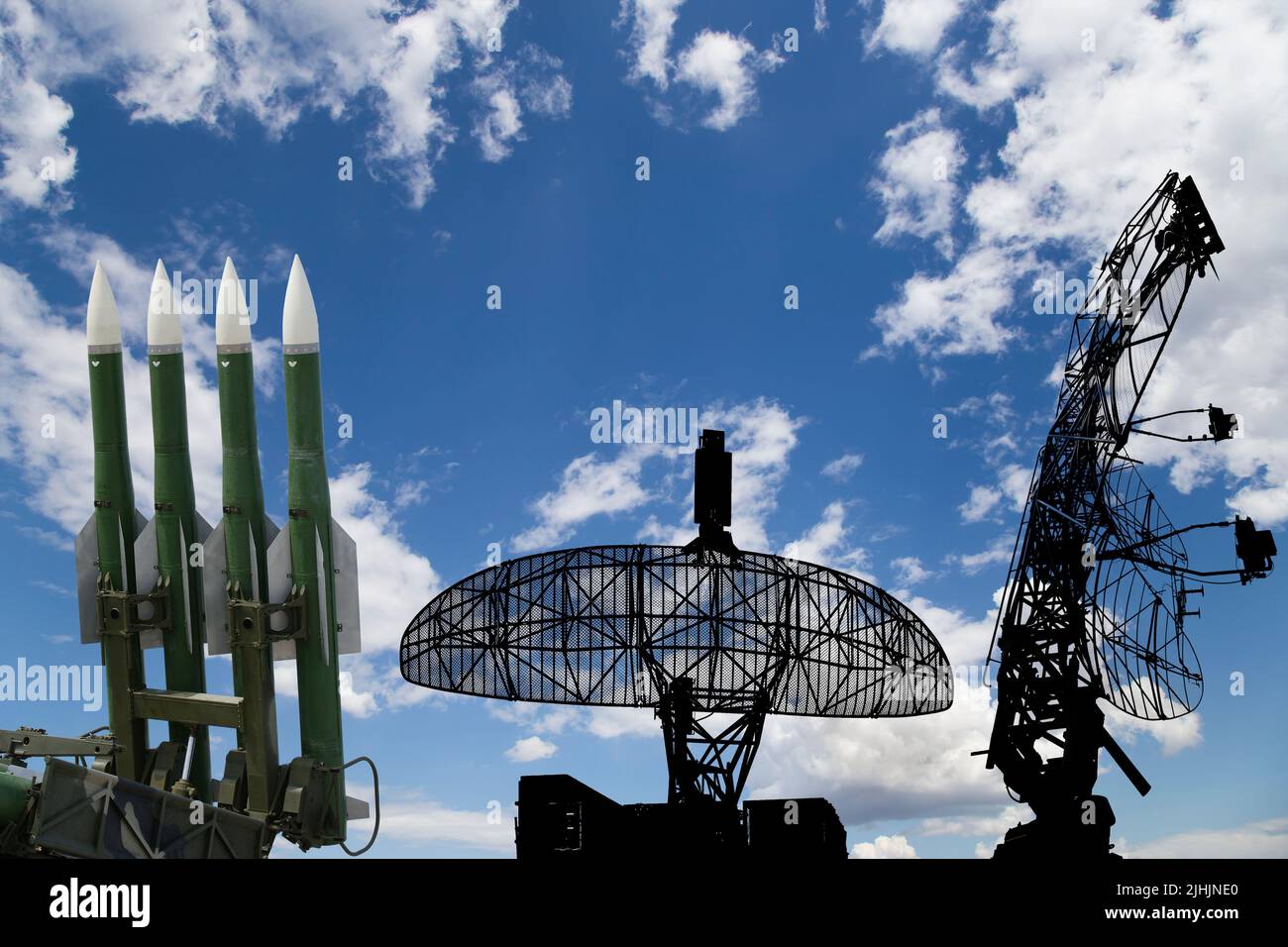 Air defense radars of military mobile anti aircraft systems and modern ...