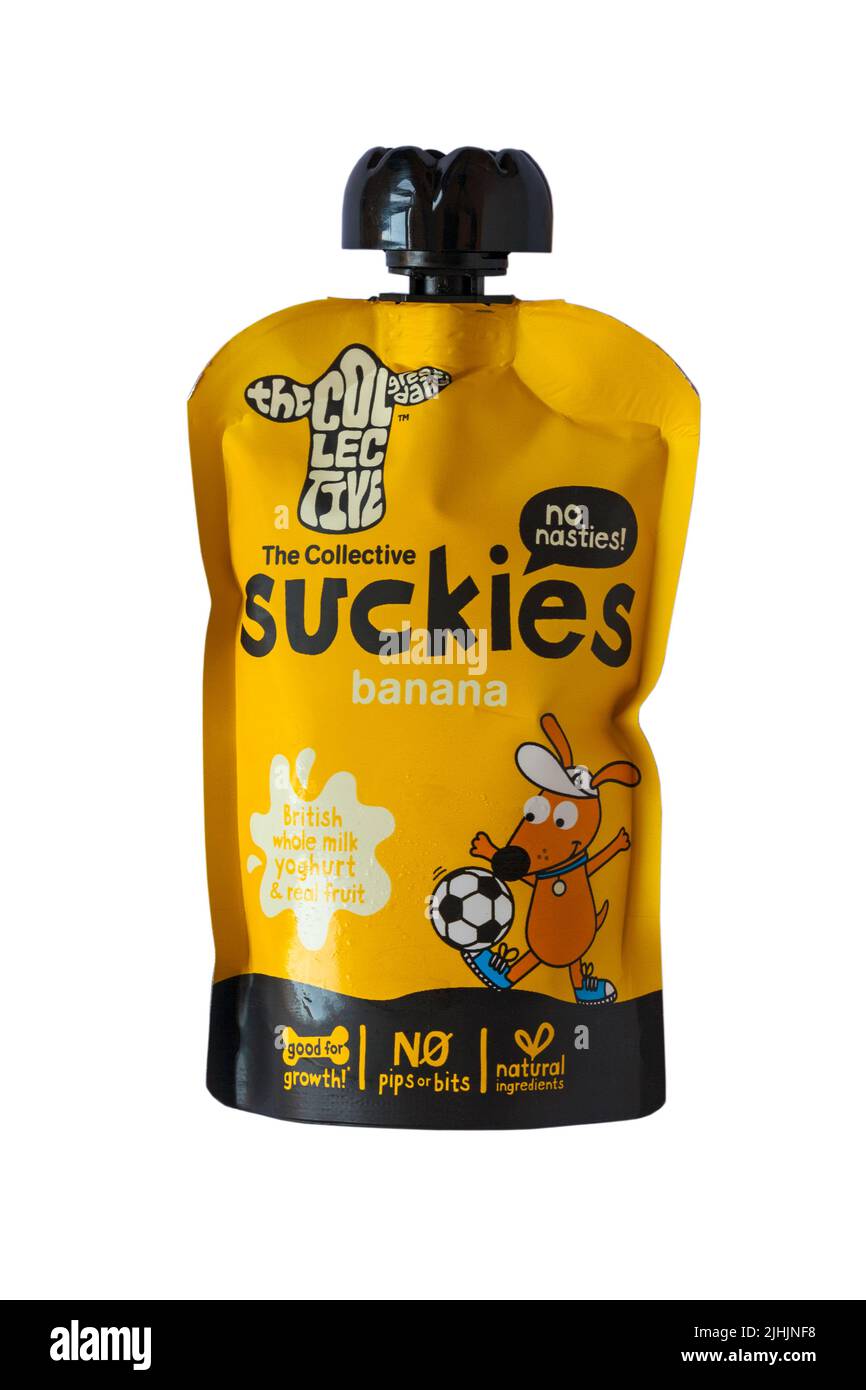 the collective suckies banana British whole milk yoghurt & real fruit ...