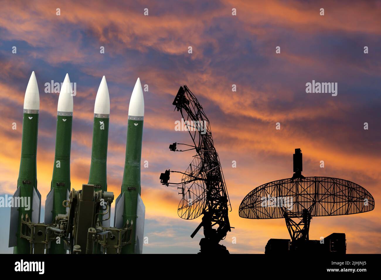 Air defense radars of military mobile anti aircraft systems and modern ...