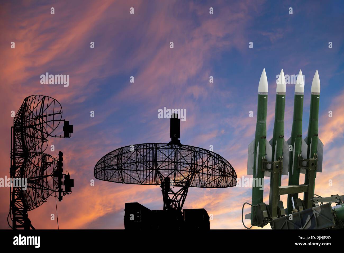 Air defense radars of military mobile anti aircraft systems and modern ...