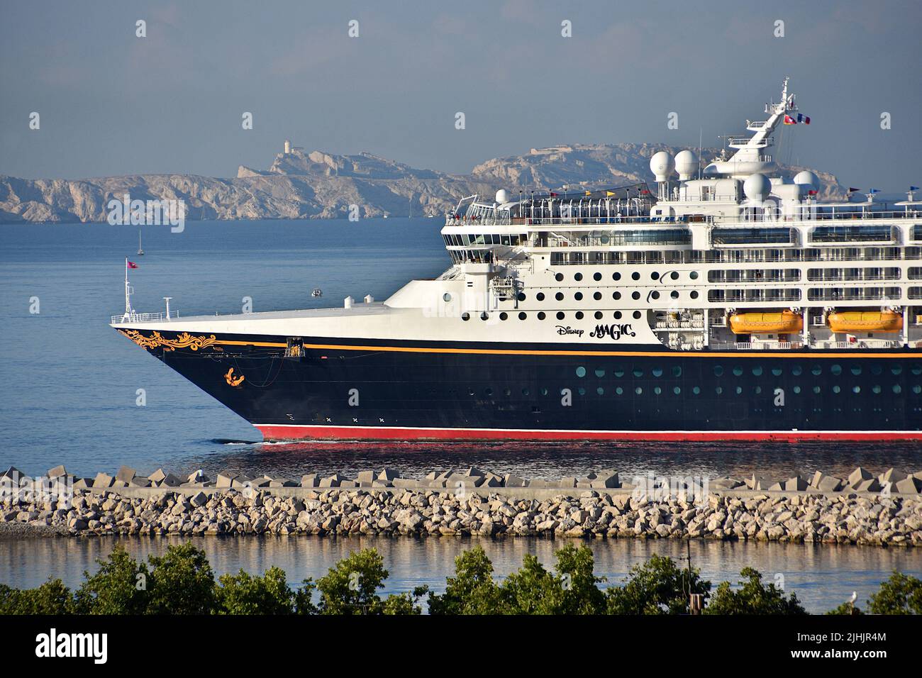 Marseille, France. 17th July, 2022. The Disney Magic cruise ship ...