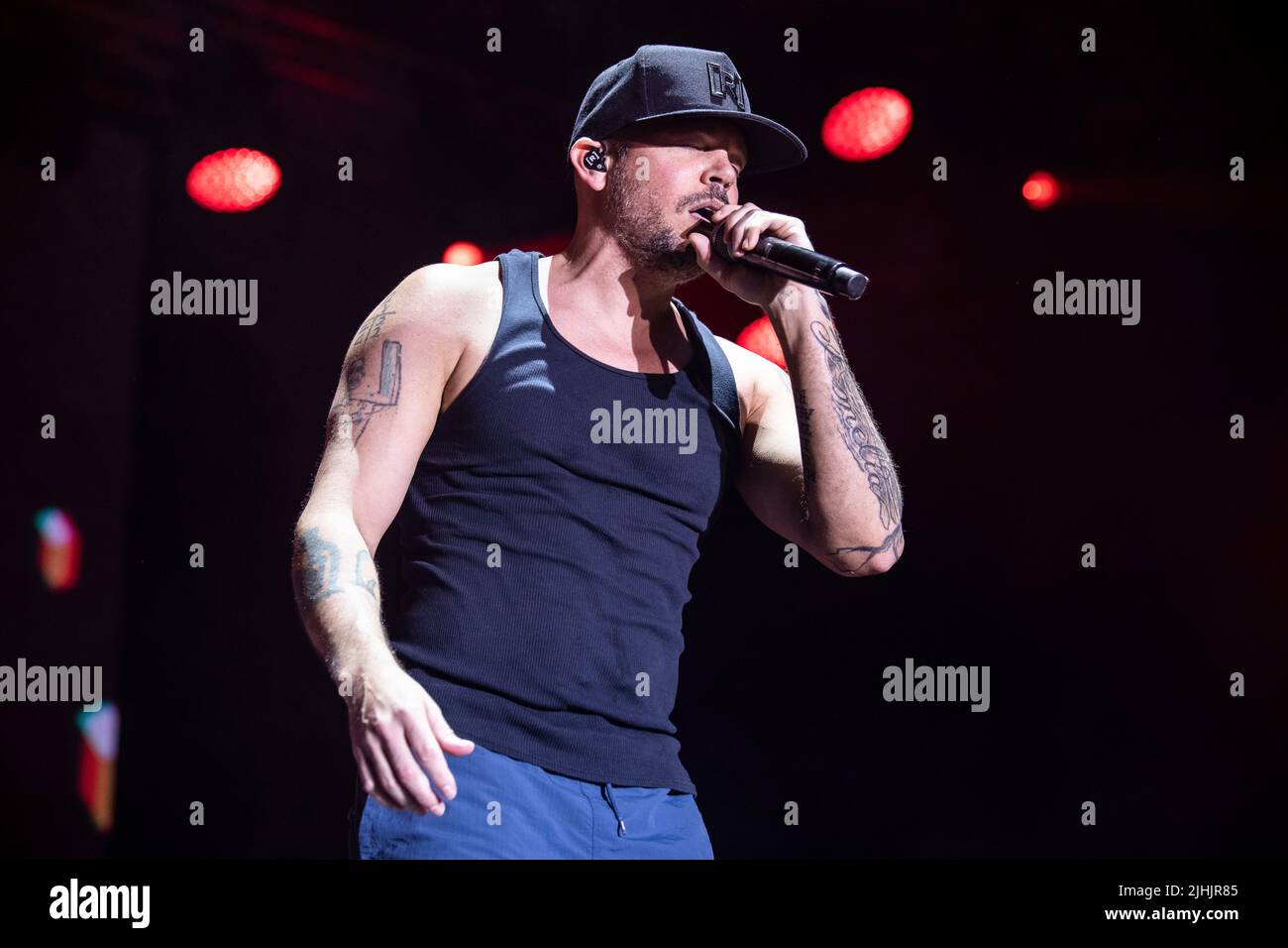 Barcelona, Spain. 2022.07.07. Residente perform on stage at Cruïlla ...