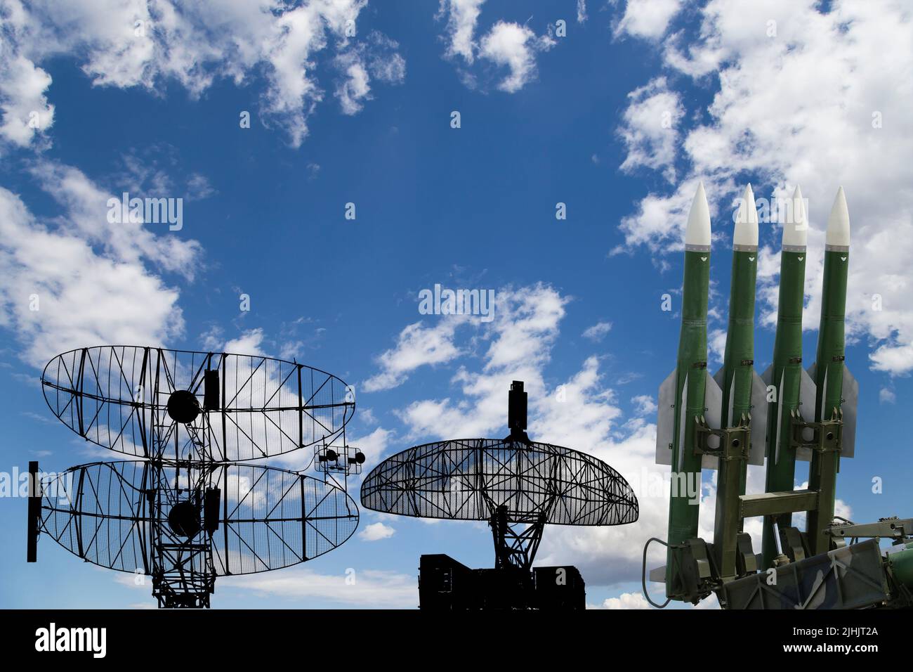 Air defense radars of military mobile anti aircraft systems and modern ...