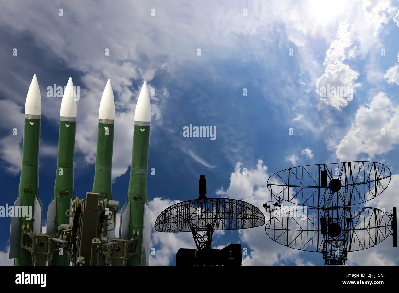 Air defense radars of military mobile anti aircraft systems and modern ...