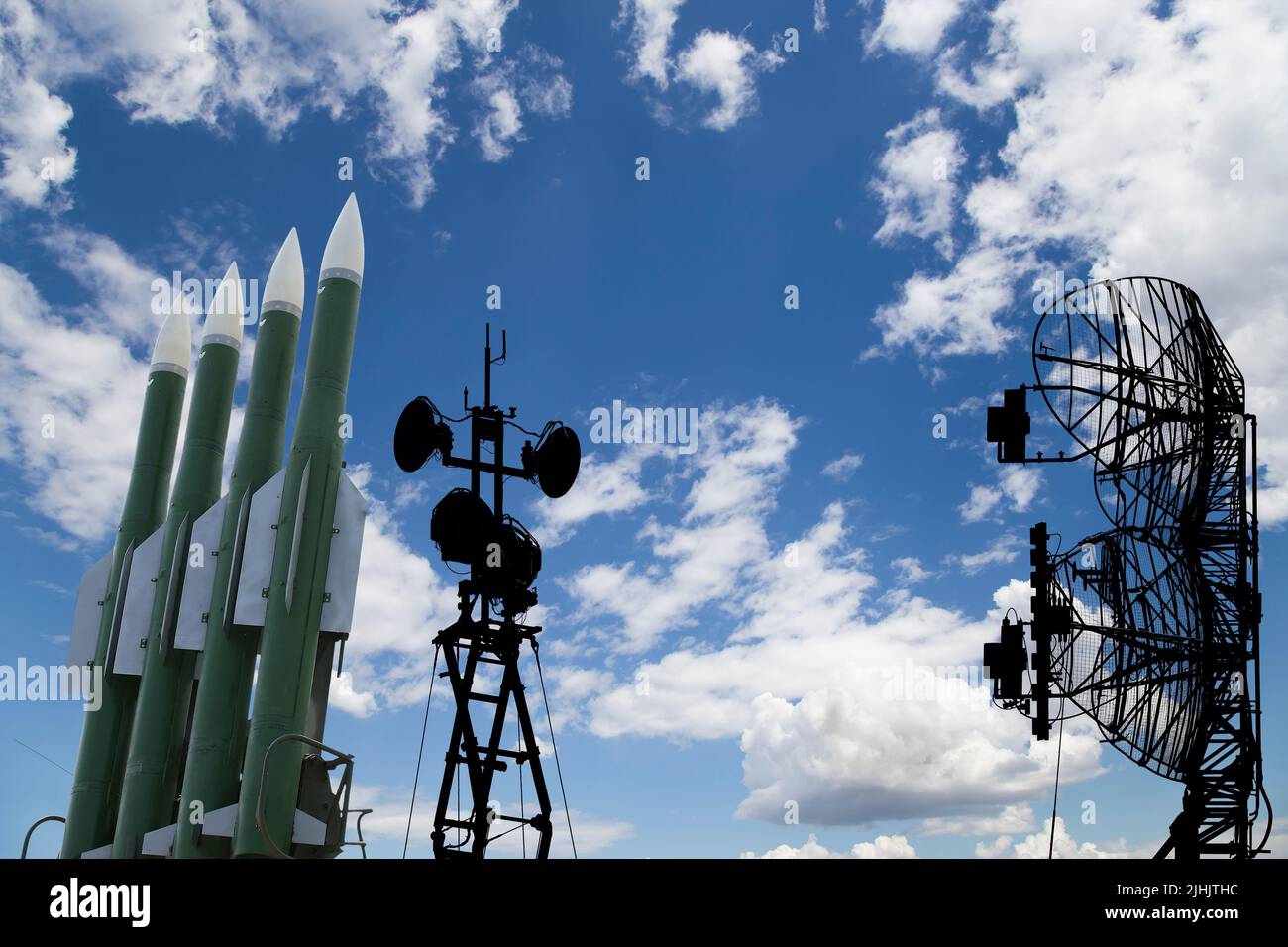 Air defense radars of military mobile anti aircraft systems and modern ...