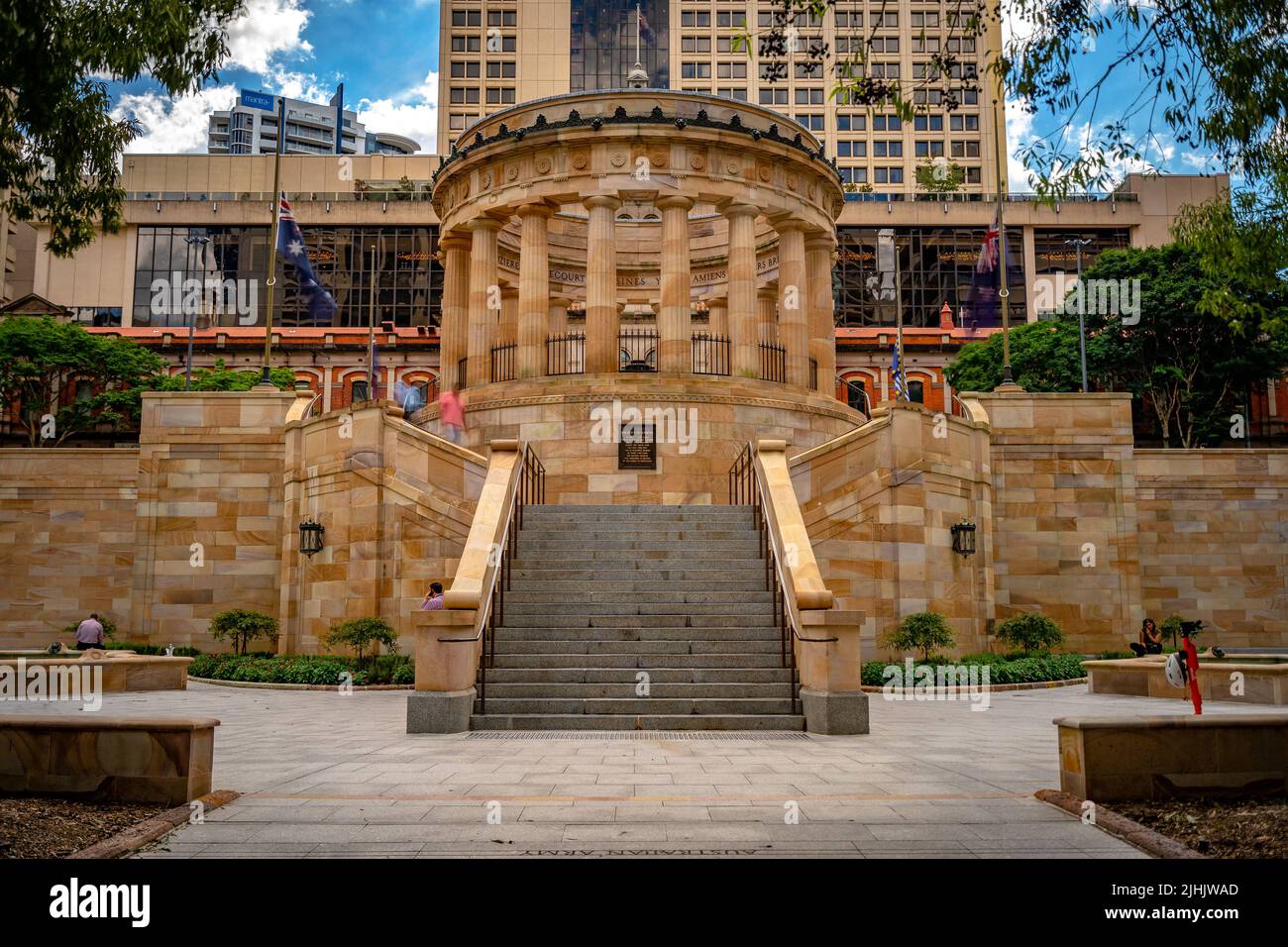 Brisbane, Australia - Anzac Square Memorial in the city centre Stock ...