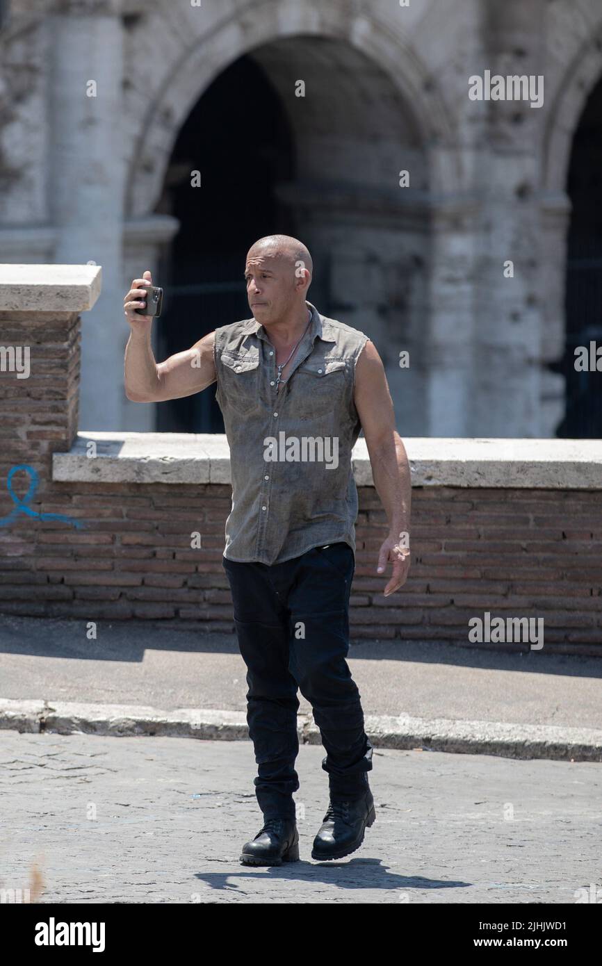 ** NO WEB AND NEWSPAPERS ONLY FOR ITALY ** Rome, Vin Diesel at the ...