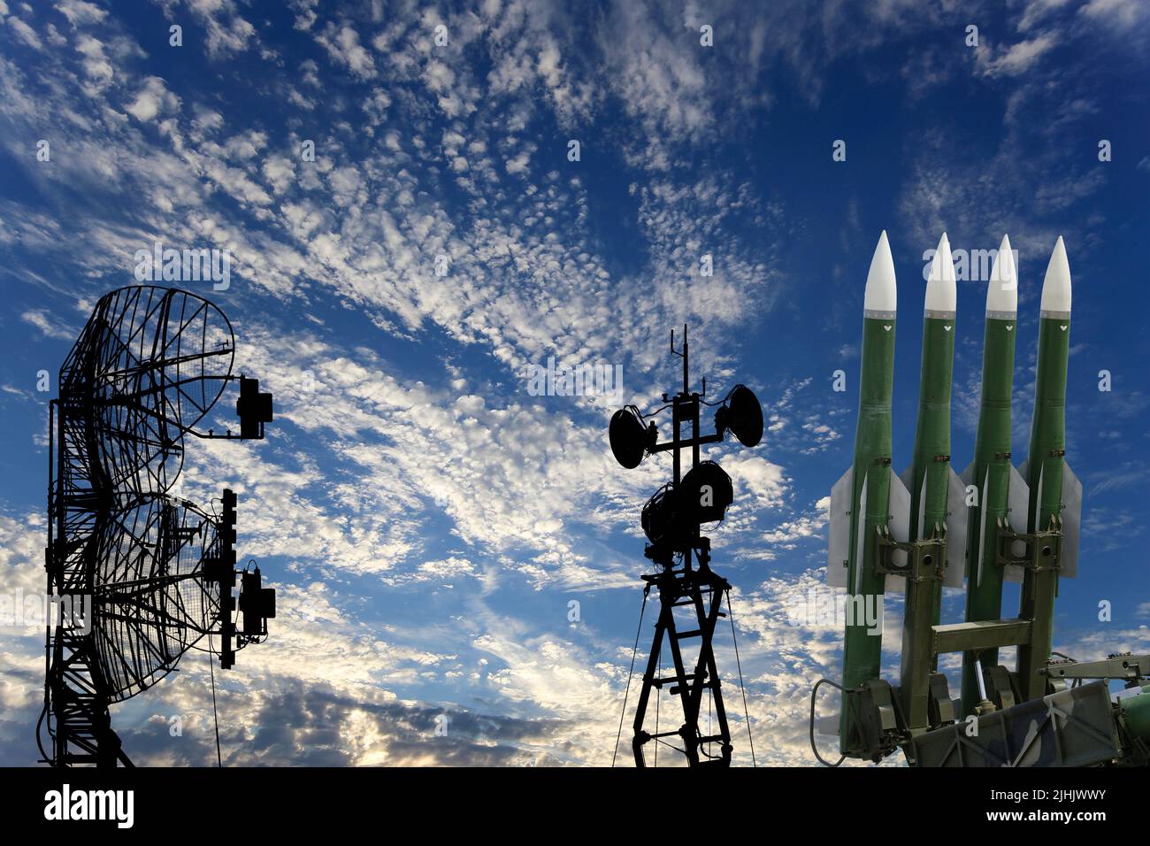 Air defense radars of military mobile anti aircraft systems and modern ...