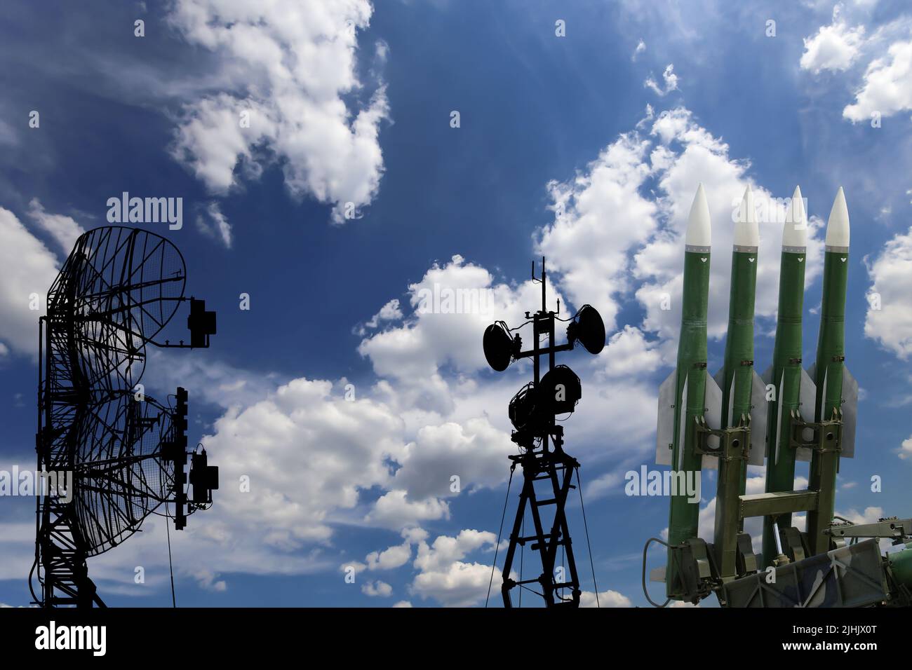 Air defense radars of military mobile anti aircraft systems and modern ...