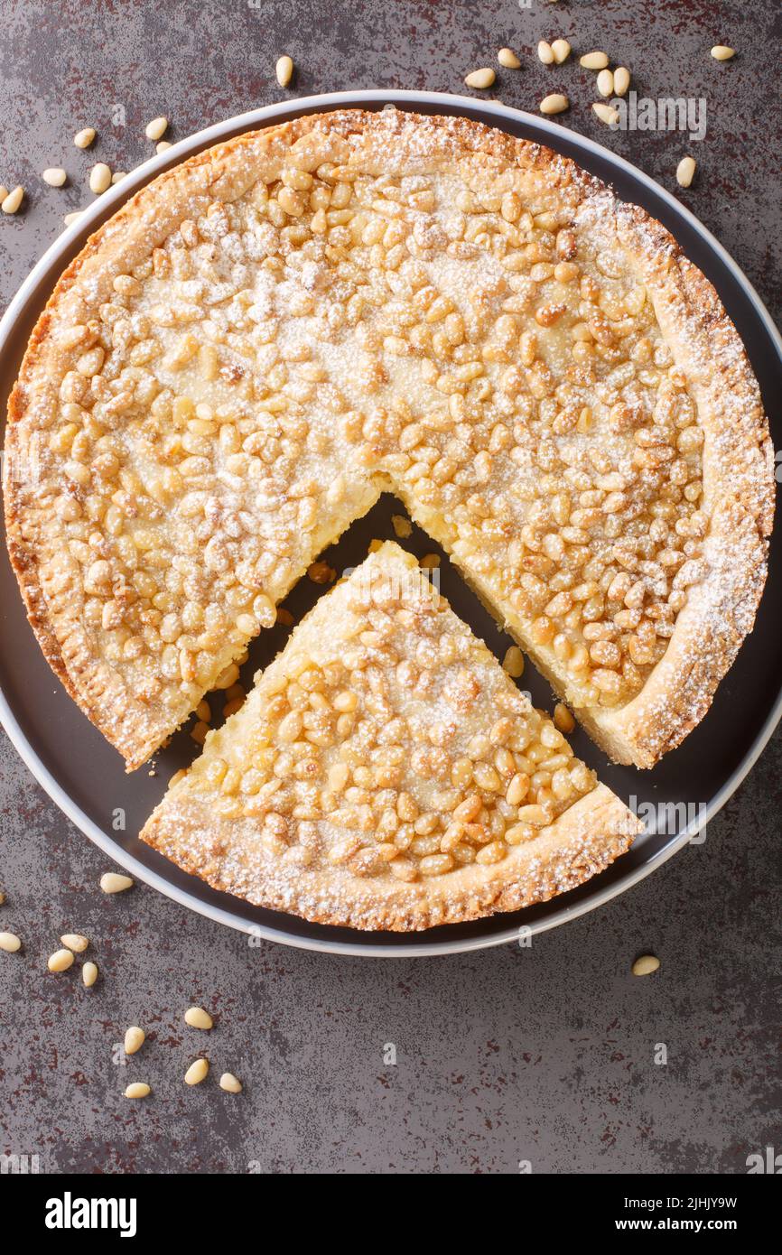 Traditional Tuscany pastry Italian cake torta della nonna or ...