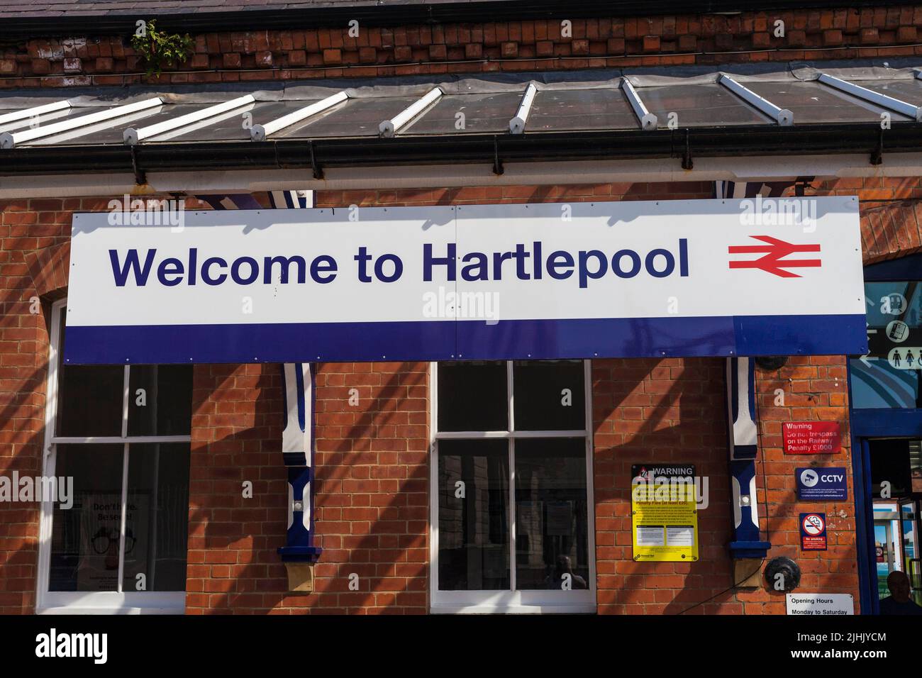 The Railway Station at Hartlepool, England, UK Stock Photo - Alamy