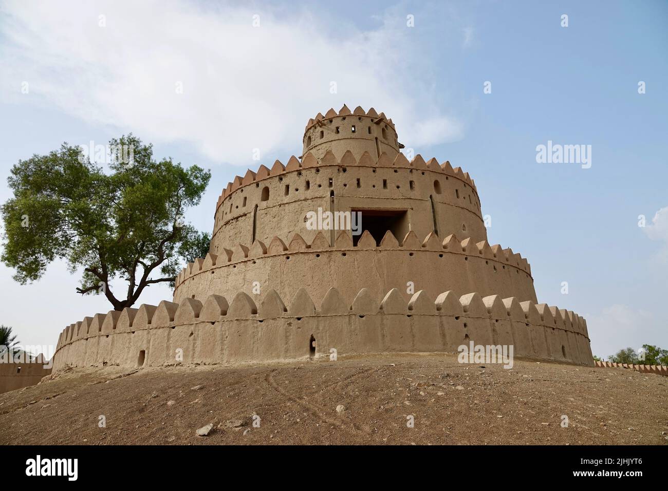 Old watchtower of Al Jahili Fort Stock Photo - Alamy