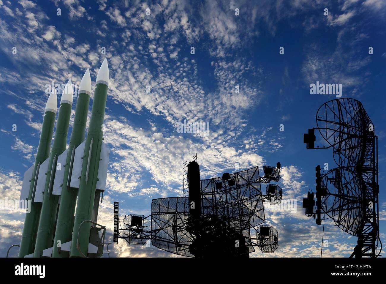 Air defense radars of military mobile anti aircraft systems and modern ...