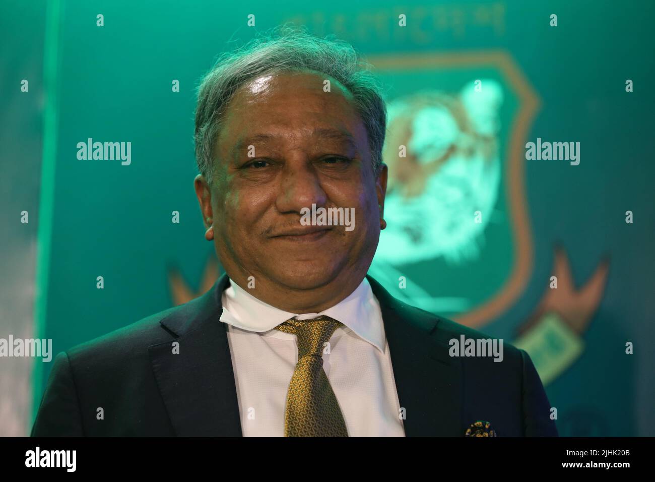 Bangladesh Cricket Board President Nazmul Hasan during a press meet ...