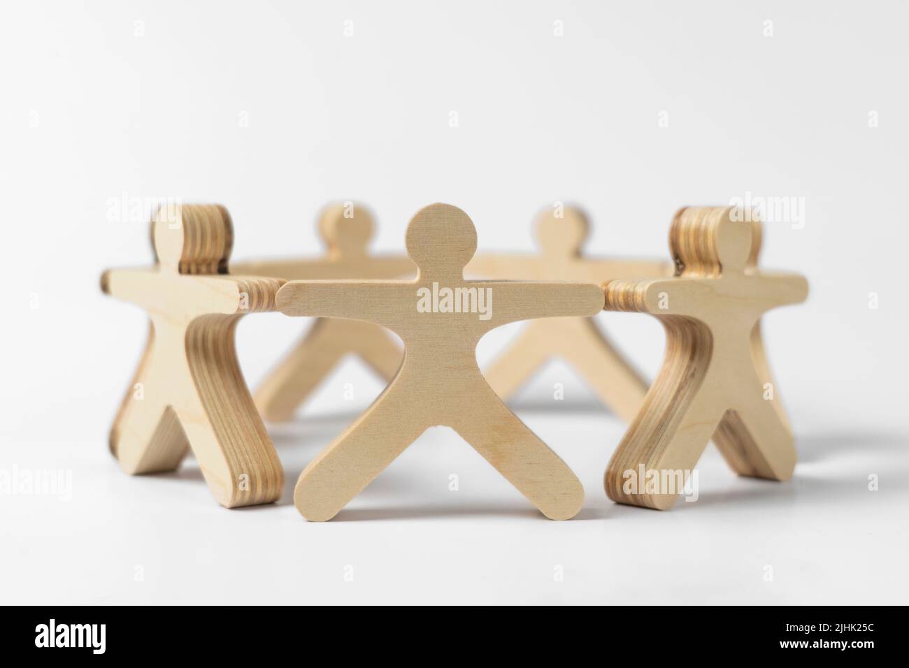 A business team and its leader standing together. Leadership concept. A ...