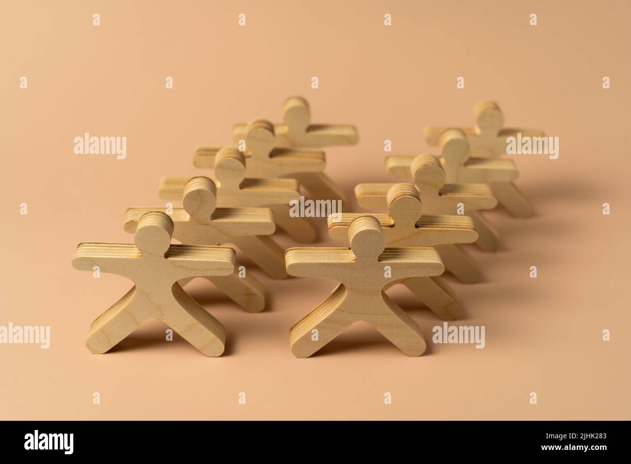 A business team and its leader standing together. Leadership concept. A dreamteam concept Stock ...