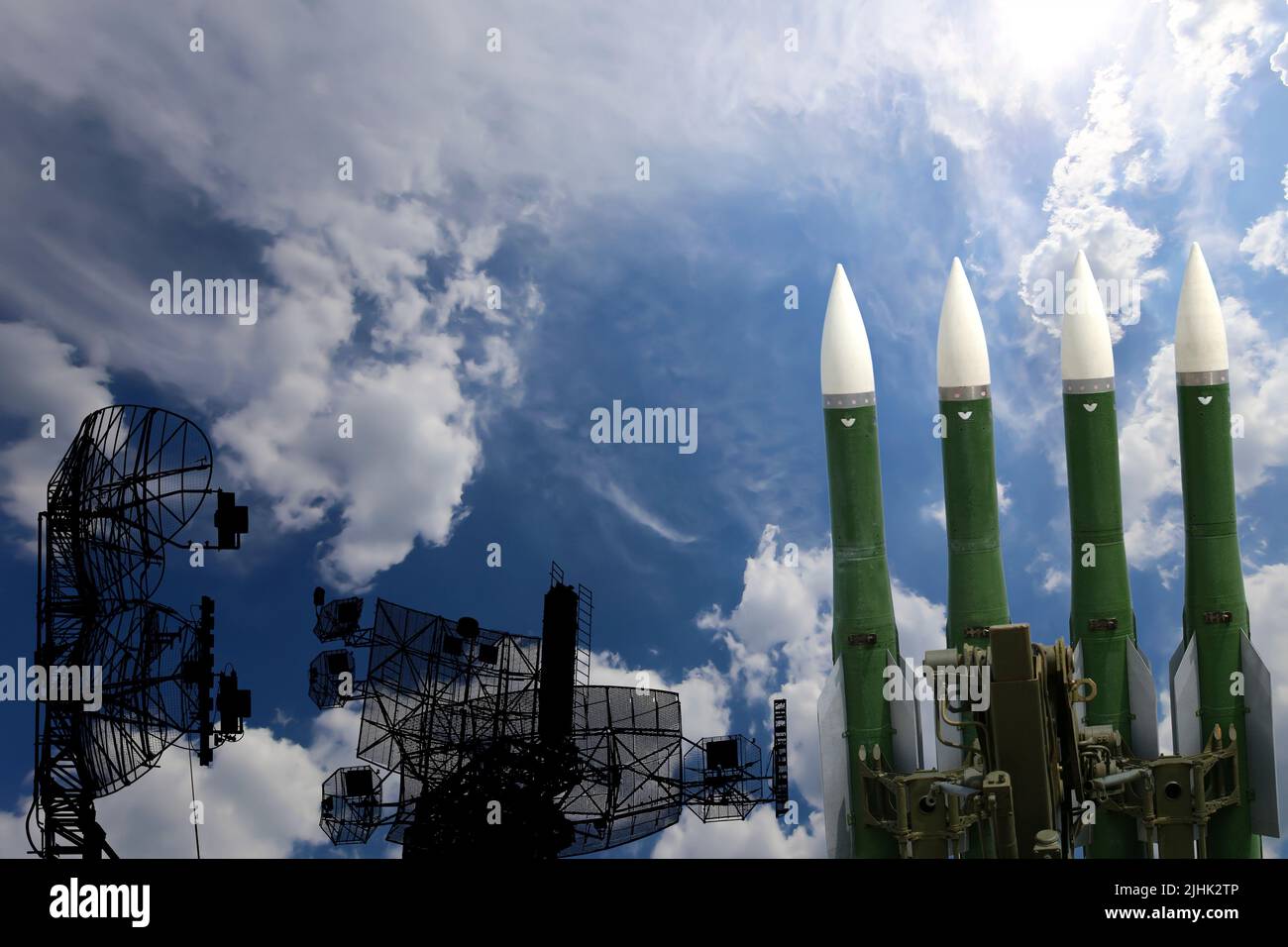 Air defense radars of military mobile anti aircraft systems and modern ...