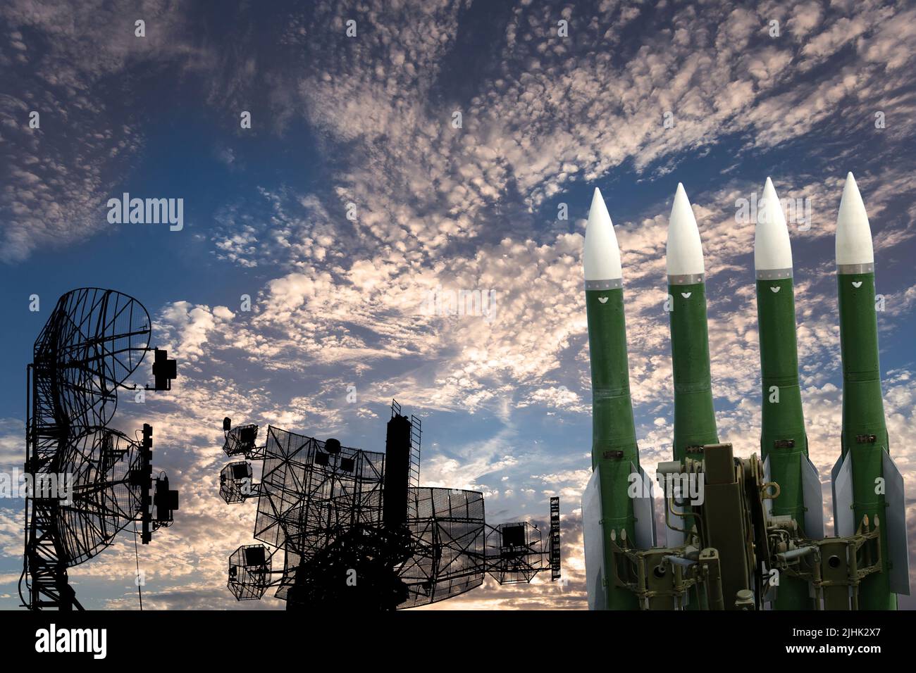 Air defense radars of military mobile anti aircraft systems and modern ...