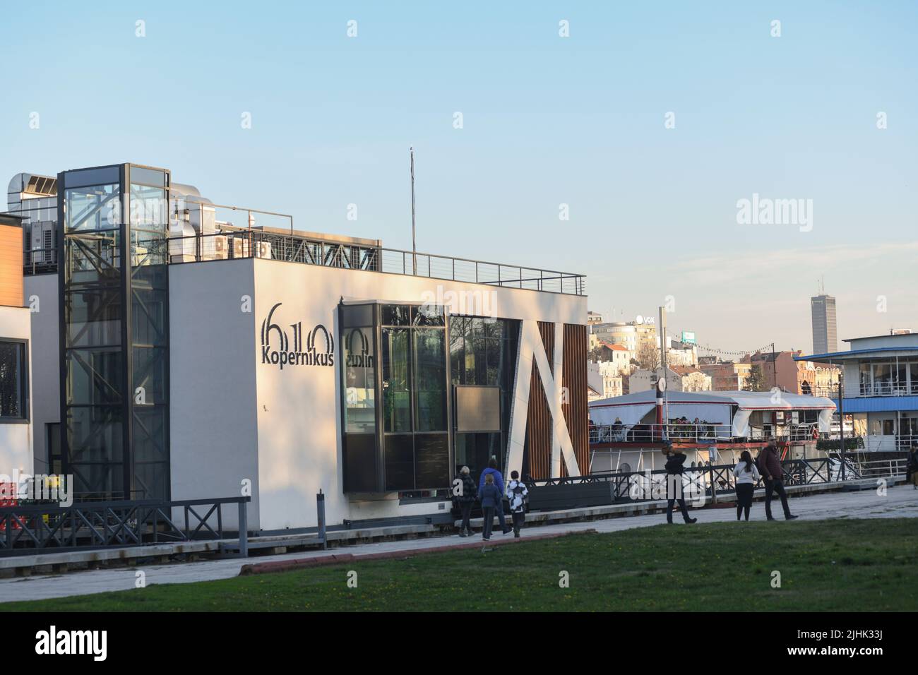 Belgrade: Sava riverside. Serbia Stock Photo - Alamy