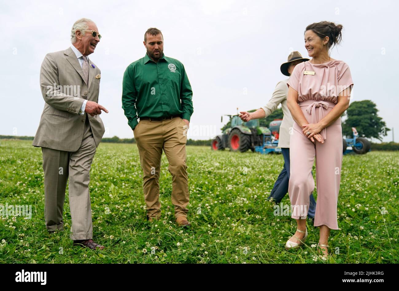 The Duke of Cornwall (left) chats with Matt Smith (2nd left0 and his ...