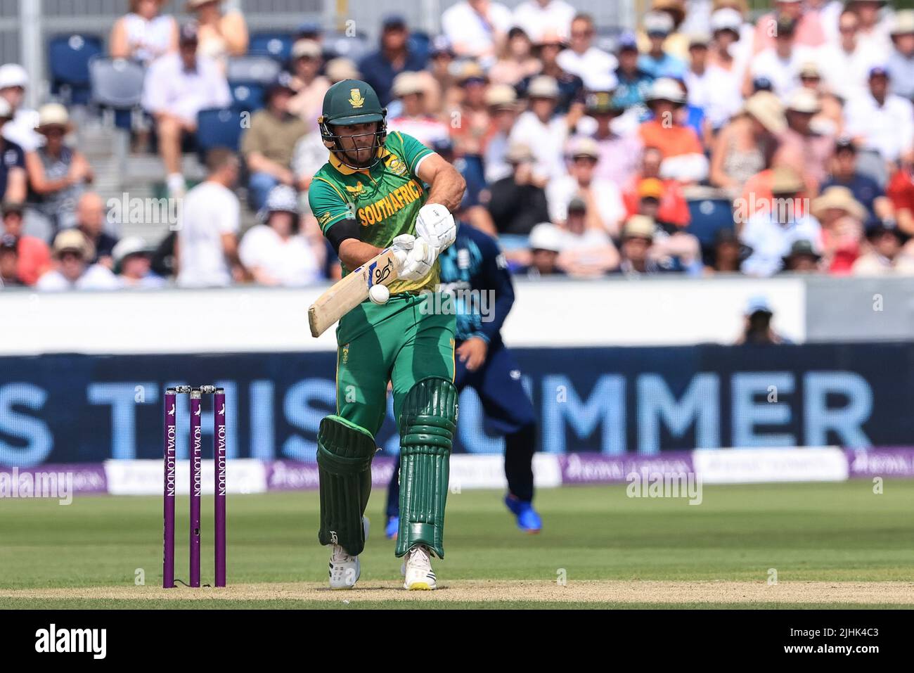 Janneman Malan of South Africa hits a four (4 Stock Photo - Alamy