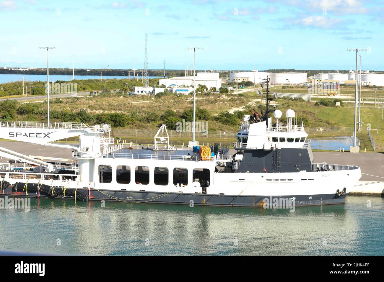 GO Searcher - SpaceX Crew Dragon recovery ship, near Cape Canaveral ...