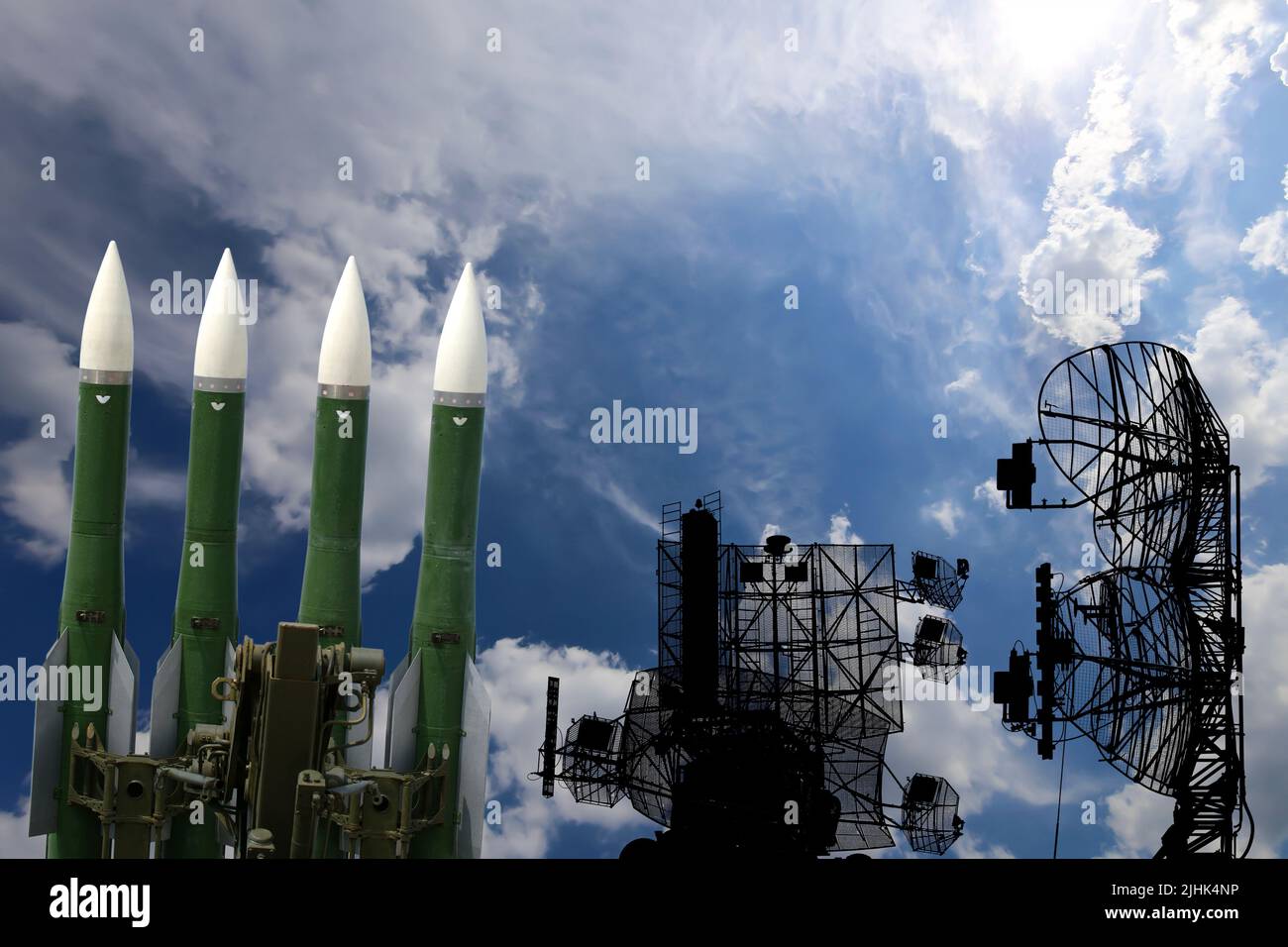 Air defense radars of military mobile anti aircraft systems and modern ...