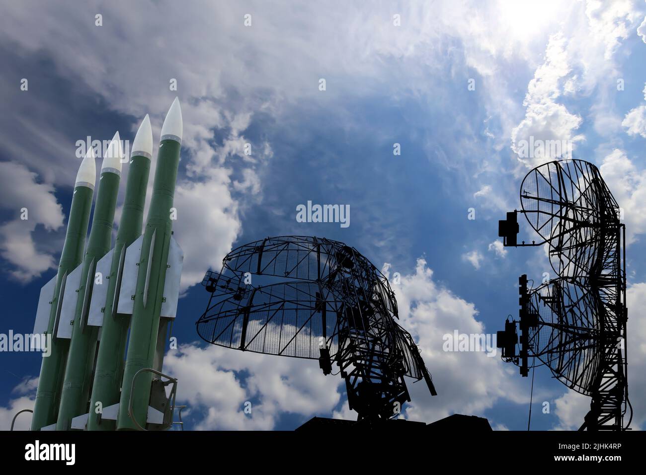 Air defense radars of military mobile anti aircraft systems and modern ...