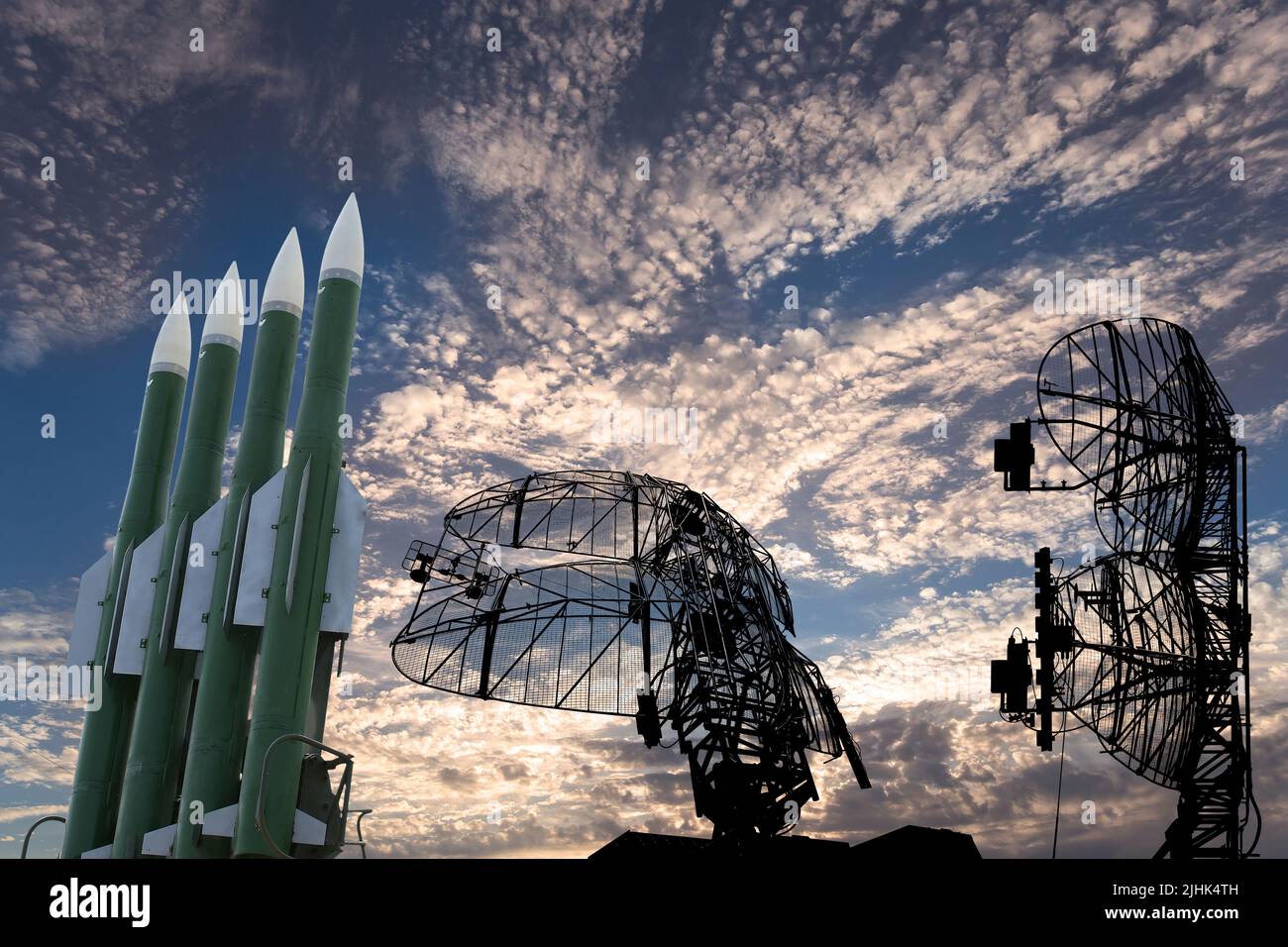 Air defense radars of military mobile anti aircraft systems and modern ...