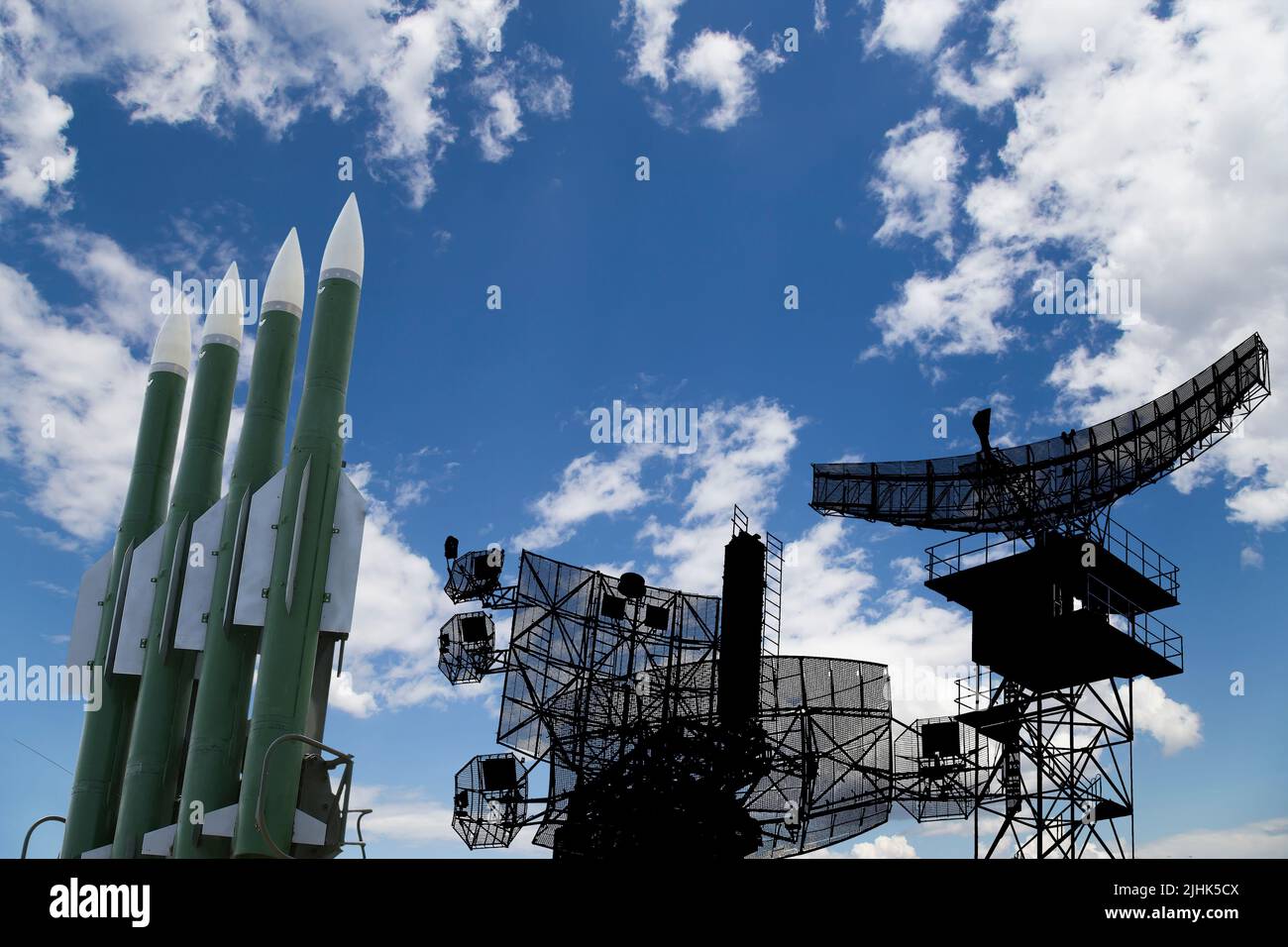 Air defense radars of military mobile anti aircraft systems and modern ...