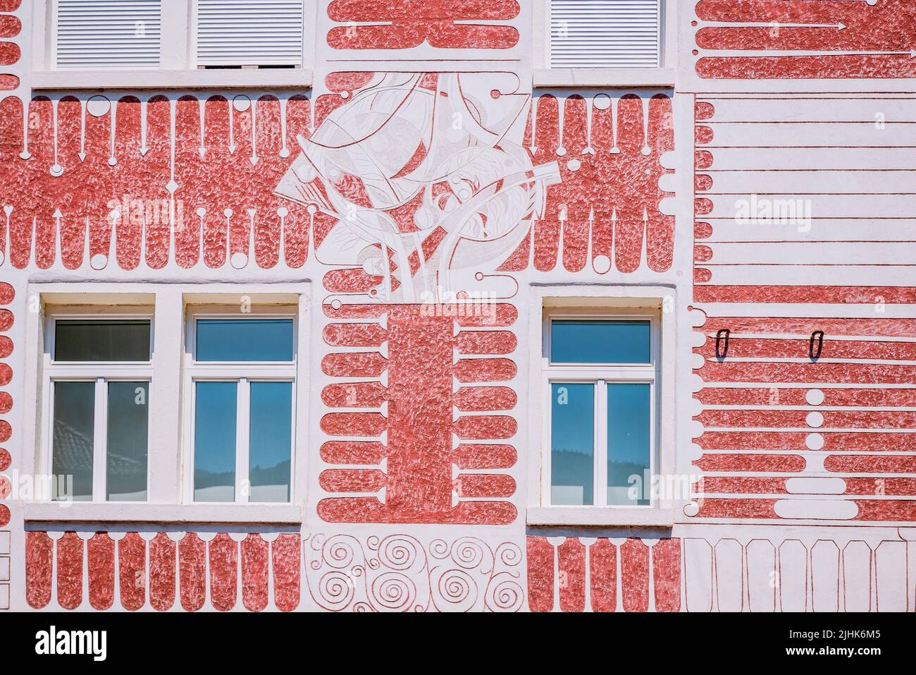 Detail of the traditional architecture of the area. Historical Center ...