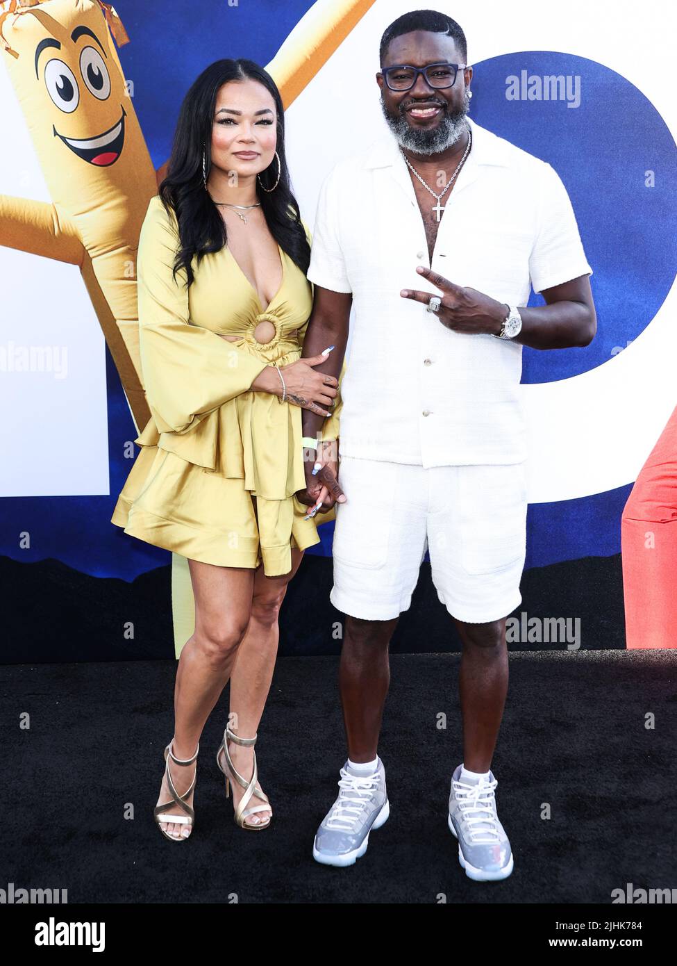 HOLLYWOOD, LOS ANGELES, CALIFORNIA, USA - JULY 18: Dannella Lane and ...