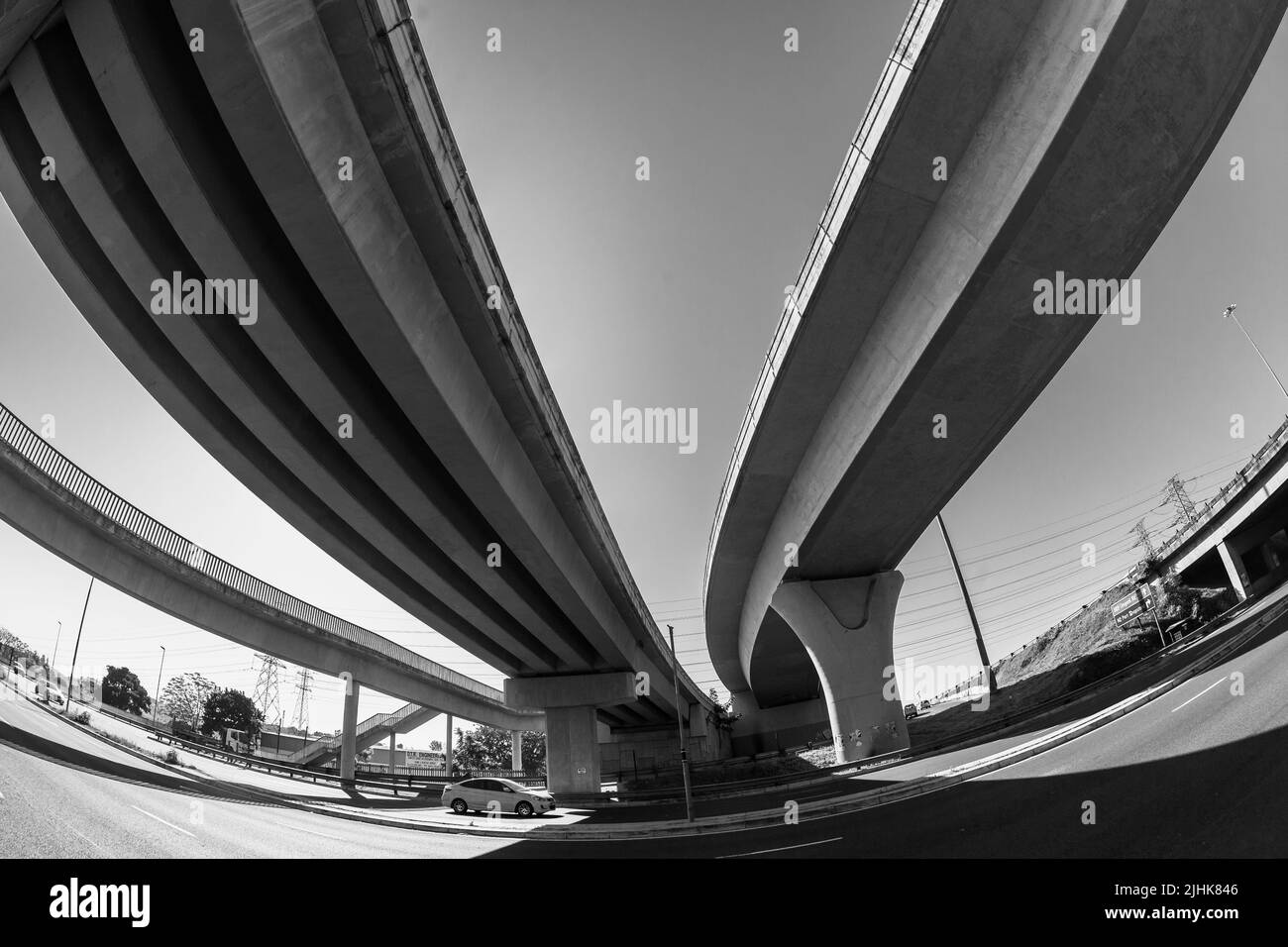 Overhead construction vehicle Black and White Stock Photos & Images - Alamy