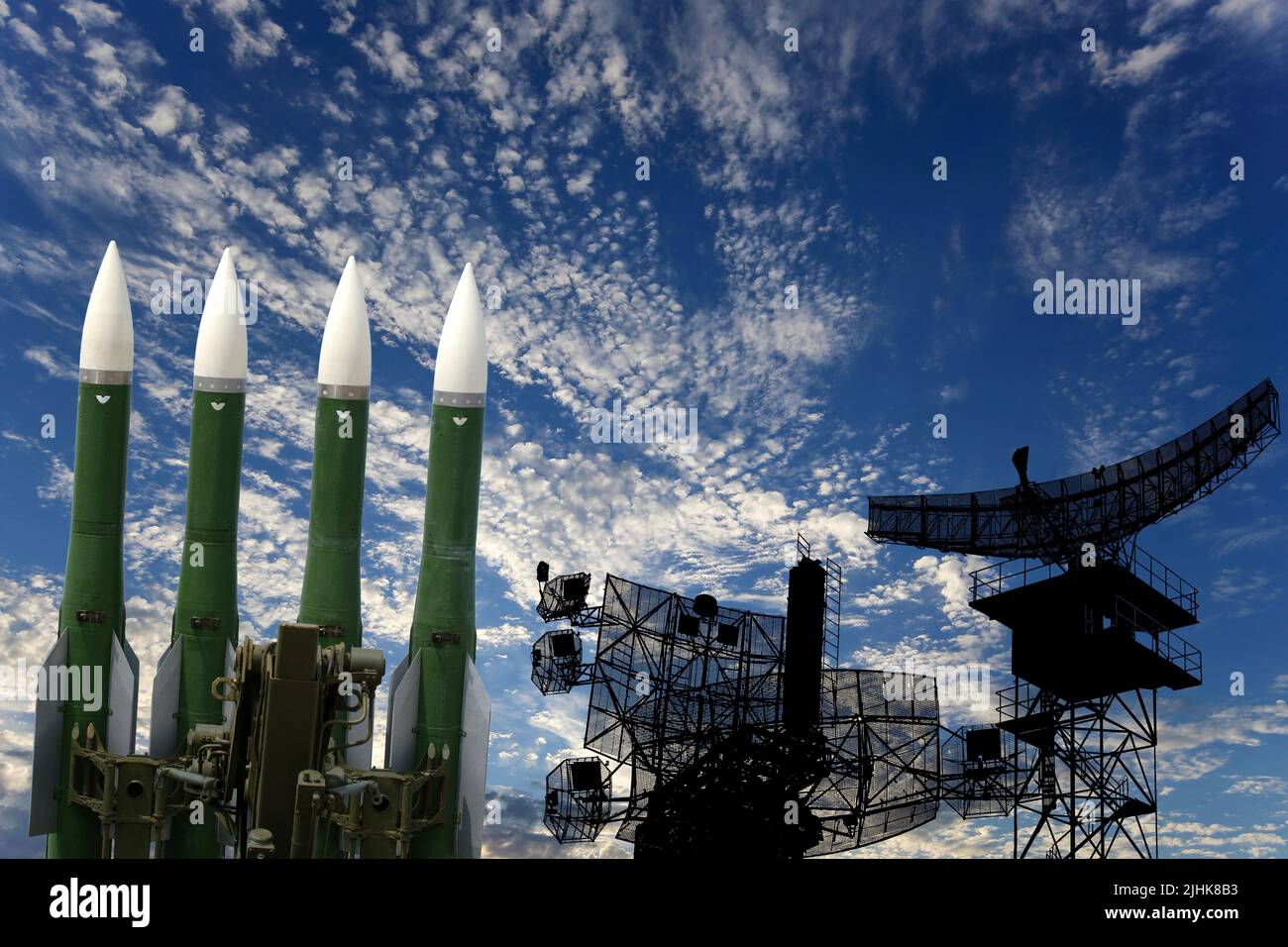 Air defense radars of military mobile anti aircraft systems and modern ...