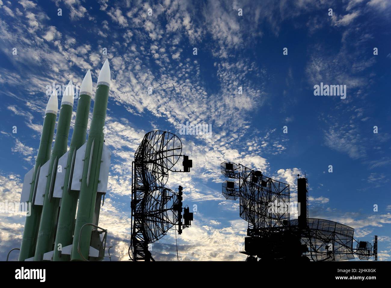 Air defense radars of military mobile anti aircraft systems and modern ...