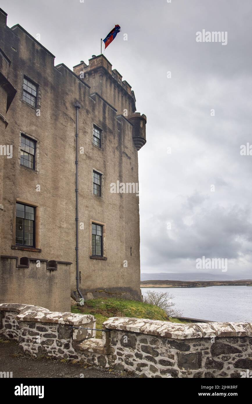 dunvegan castle the seat of the macleod of macleod, chief of the clan ...