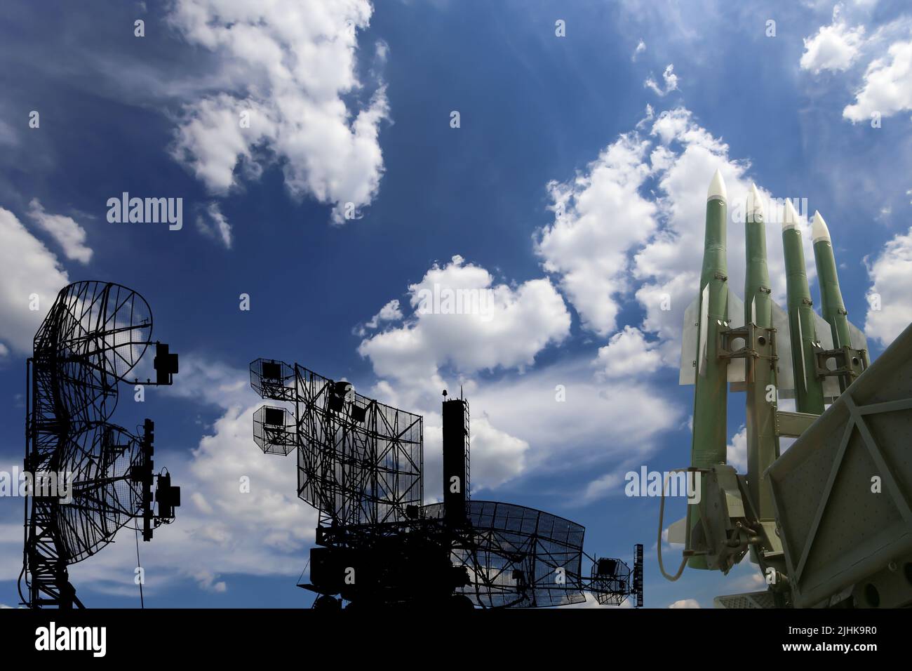 Air defense radars of military mobile anti aircraft systems and modern ...