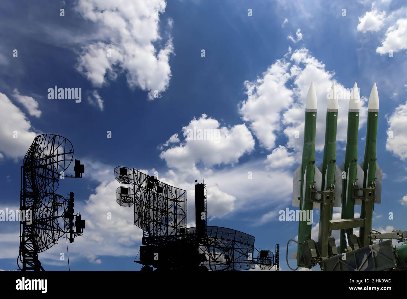 Air defense radars of military mobile anti aircraft systems and modern ...