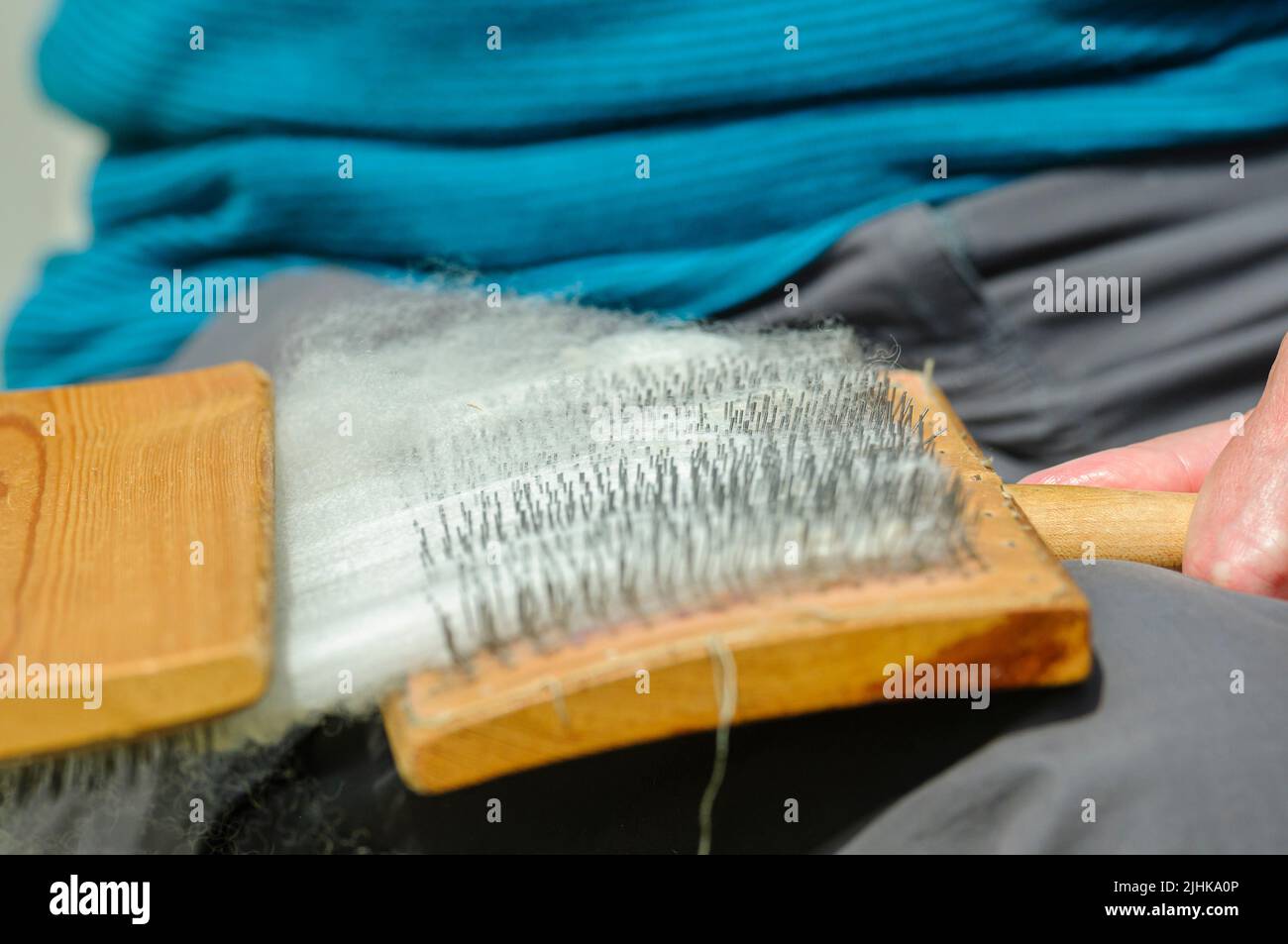Carding Wool By Hand