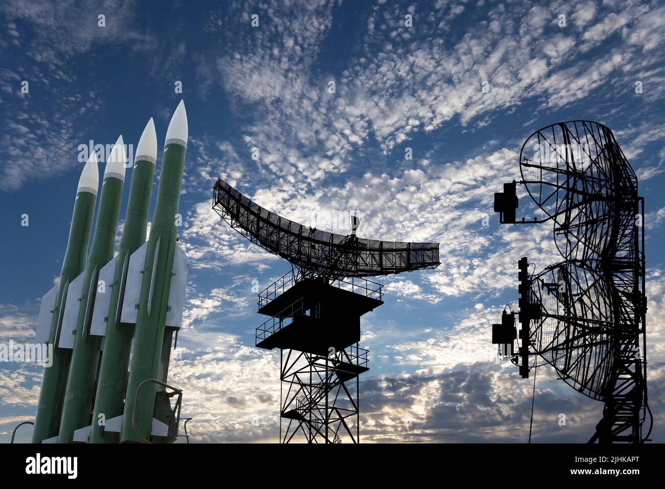 Air defense radars of military mobile anti aircraft systems and modern ...