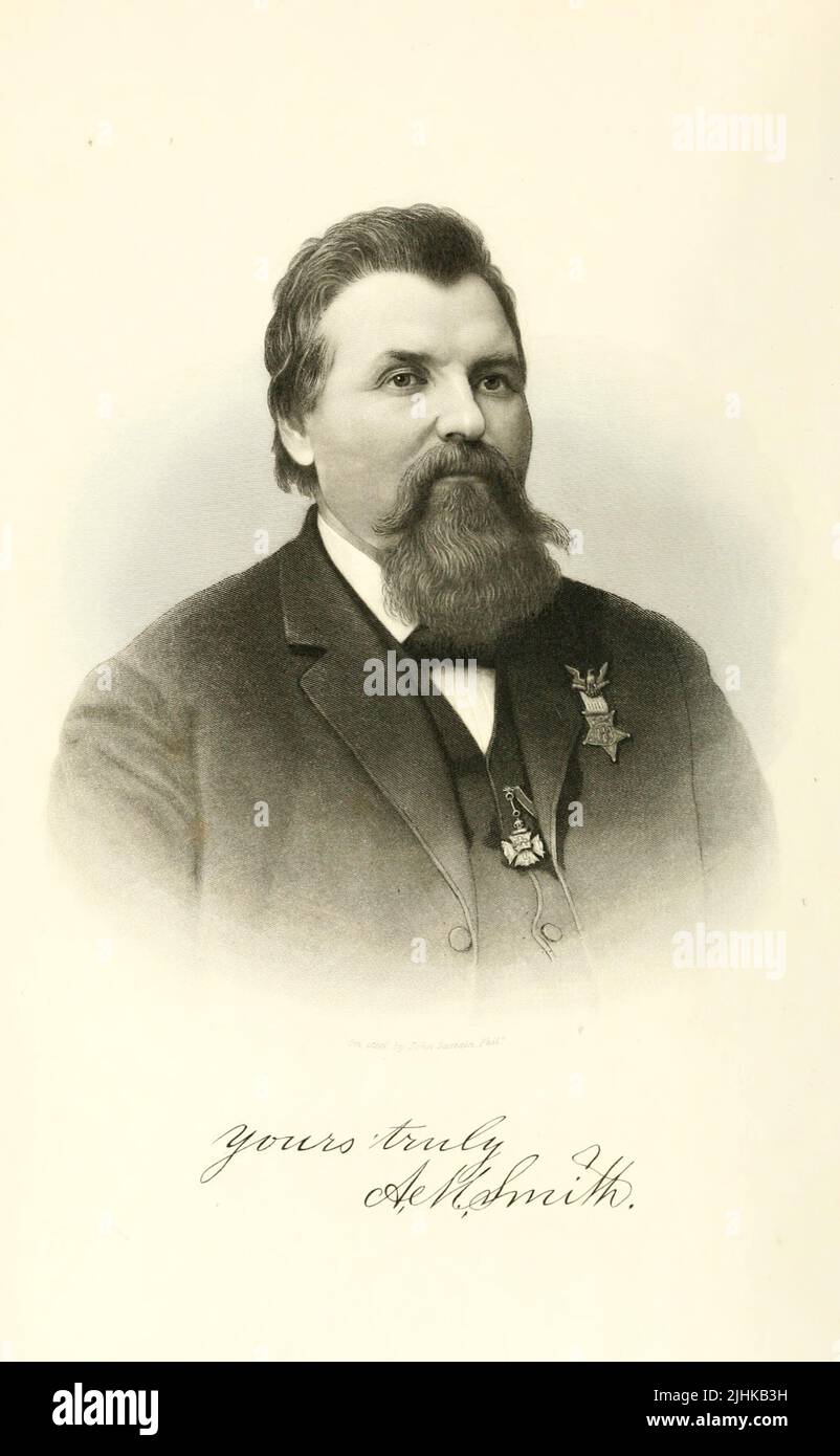 Portrait of Andrew Madsen Smith from the book Illustrated encyclopaedia ...