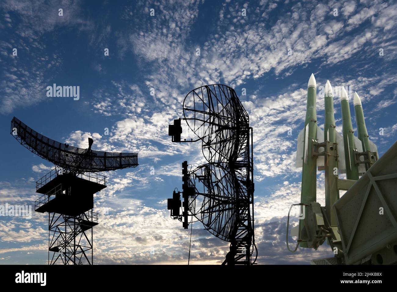 Air defense radars of military mobile anti aircraft systems and modern ...