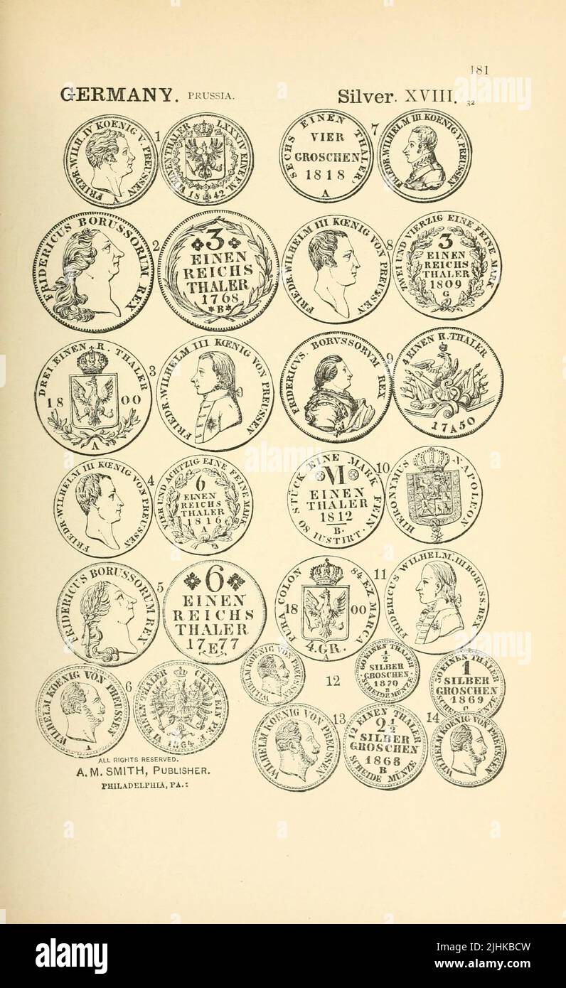 Coins and Medals of Germany from the book Illustrated encyclopaedia of ...