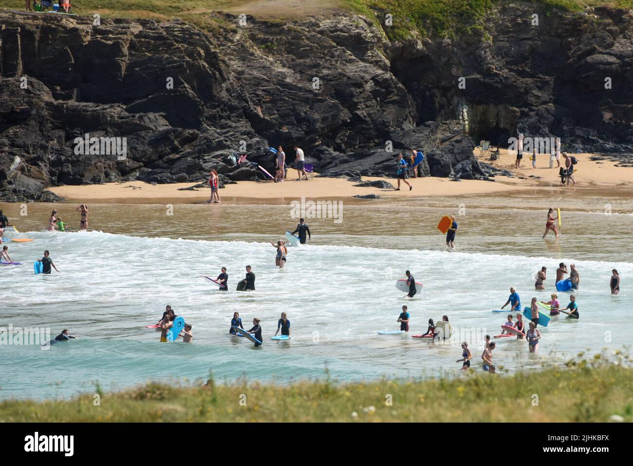 Treyarnon bay in cornwall hi-res stock photography and images - Alamy