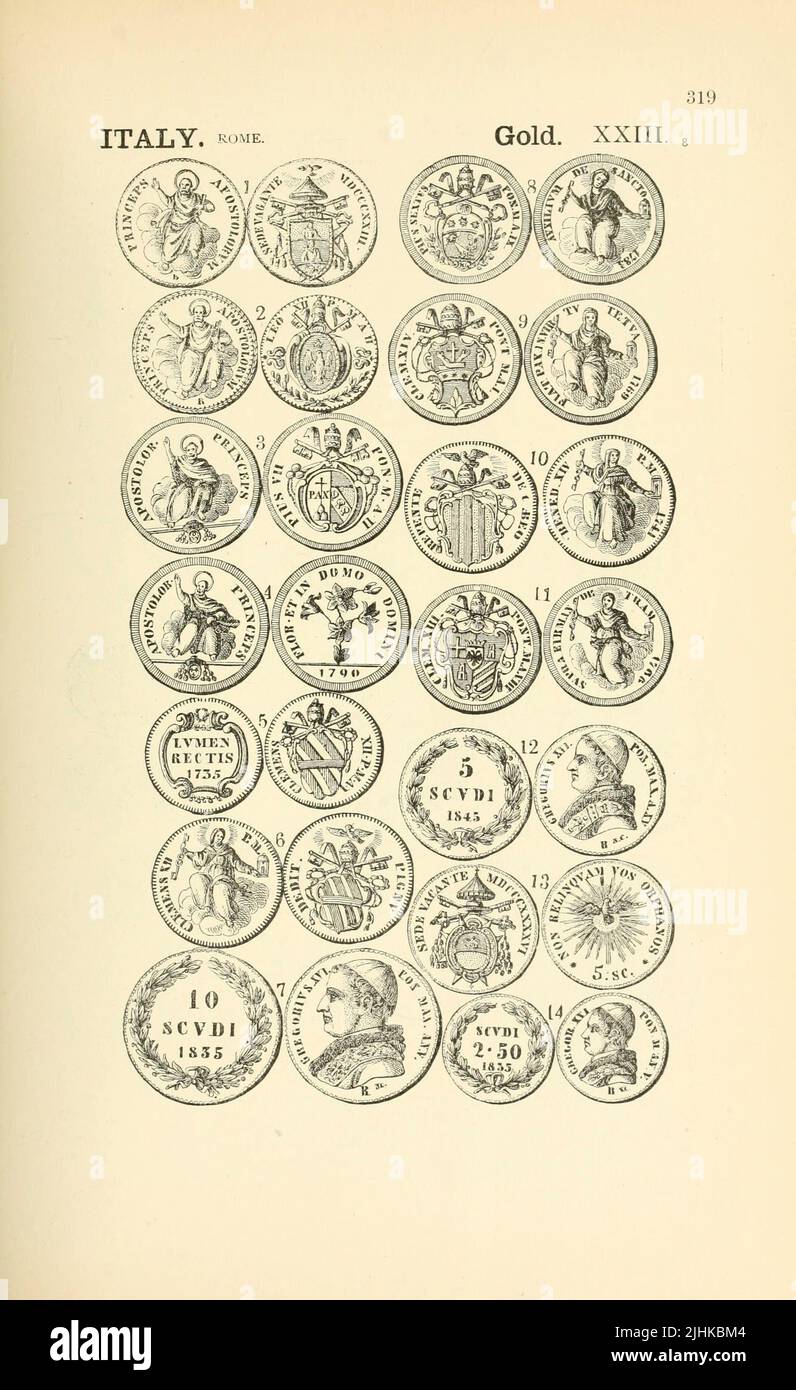 Italian Coins and Medals from Rome from the book Illustrated ...