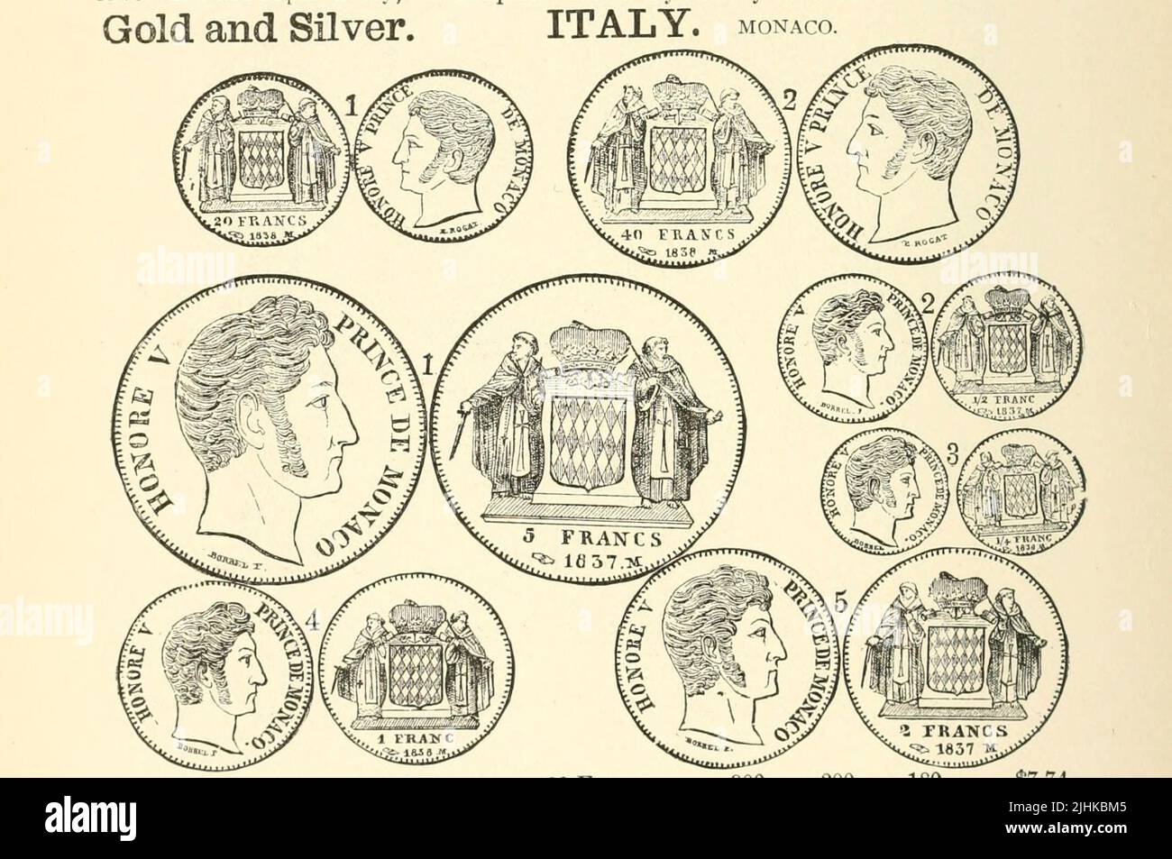Italian Coins and Medals from Monaco the book Illustrated encyclopaedia ...