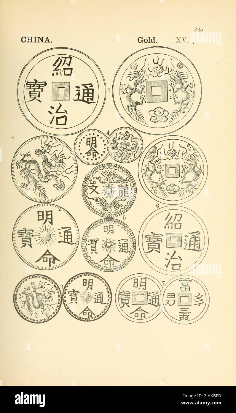 Chinese Coins from the book Illustrated encyclopaedia of gold and ...